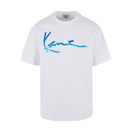 Karl Kani Herren T-Shirt "Karl Kani Herren KM242-025-1 Water Signature Tee"wei&szlig;, Gr. S, 100% Baumwolle, Shirts