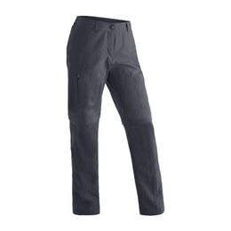 Outdoorhose Maier Sports "Nicole", Damen, Gr. 22, Kurzgr&ouml;&szlig;en, grau, 100% Polyamid, Hosen Outdoorhose, Damen Zip-Off Wanderhose, schnelltrocknende Trekkinghose, Regular Fit