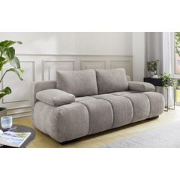 Jockenh&ouml;fer Schlafsofa JOCKENH&Ouml;FER GRUPPE "Reno, B: 213 cm, Liegefl. 148x200 cm", greige, B:213cm T:101cm, Korpus: 100% Polyester;Kissen: 100% Polyester, Sofas, Schlafsofa, mit Bettfunktion & Bettkasten
