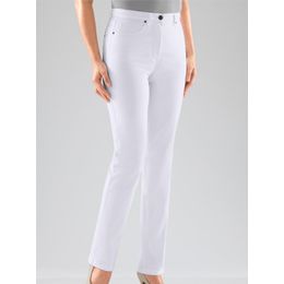 Casual Looks Damen 5-Pocket-Jeans, wei&szlig;, Gr. 38, unifarben, 98% Baumwolle, 2% Elasthan, Jeans