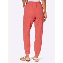 Classic Basics Damen Schlupfhosegrapefruit, Gr. 50, unifarben, 100% Baumwolle, Hosen