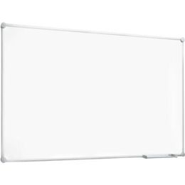 Whiteboard 2000 Maulpro, wei&szlig; kunststoffbeschichtet, Rahmen alusilber, 1200 x 900 mm