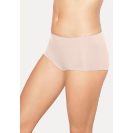 Lascana Damen Panty, Gr. 32, beige, Single Jersey, Obermaterial: 95% Baumwolle, 5% Elasthan, unifarben, Unterhosen, aus Baumwolle, mit sch&ouml;ner