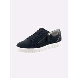 Casual Looks Damen Sneaker, Gr. 39marine, Veloursleder, Schuhe