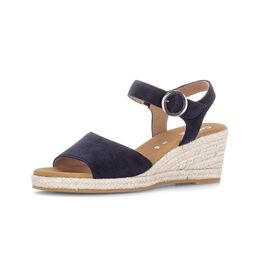Gabor Damen Keilsandalette "Keilsandalette", Gr. 39, blau, Schuhe