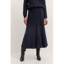 Bugatti Damen Strickrock "Kaschmir-Mix", blau, Gr. XL, 40% Wolle, 30% Viskose, 20% Polyamid, 10% Kaschmir, R&ouml;cke, weich, warm und elegant