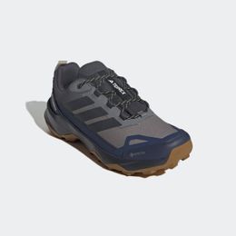 Wanderschuh adidas terrex "TERREX SKYCHASER AX5 GORE-TEX", Herren, Gr. 47, blau (grau four, carbon, shadow navy), Synthetik, Textil, Schuhe Wanderschuh, wasserdicht dank Gore-Tex Membrane