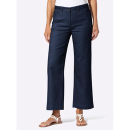 Inspirationen Damen 7/8-Jeans, blau, Gr. 40, unifarben, 78% Baumwolle, 20% Polyester, 2% Elasthan, Jeans