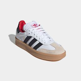 Sneaker adidas originals "SAMBA XLG", Damen, Gr. 42, cloud wei&szlig;, supplier colour, gum 3, Leder, Textil, Schuhe Sneaker, Topseller