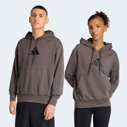 Kapuzensweatjacke adidas Performance "CATEGORY TRAINING HOODIE MIT GRAFIK", Damen, Gr. XXL, charcoal, Obermaterial: 70% Baumwolle, 30% Polyester, angesetztes B&uuml;ndchen, Sweatjacken Kapuzensweatjacke