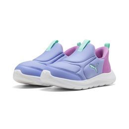 Sneaker Puma "Fun Racer 2 SLIPTECH&trade; Sneakers Kinder", M&auml;dchen, Gr. 27,5, intense lavender mint jelly mauve pop lila gr&uuml;n pink, Obermaterial: Textil, Synthetik. Futter: Textil. Innensohle: Textil. Laufsohle: Synthetik, Schuhe Sneaker