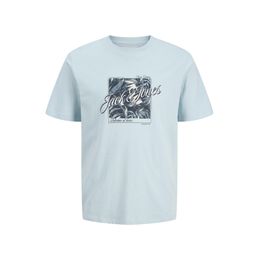 Jack & Jones Jack & Jones Junior T-Shirt 'JJHONOLULU' Jungen Gr&ouml;&szlig;e 152 taubenblau / himmelblau / wei&szlig;