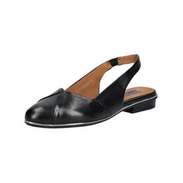 Everybody Damen Ballerina "Everybody Ballerinas Leder", Gr. 39, schwarz, Leder, Schuhe