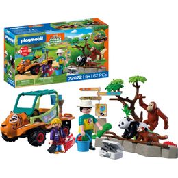 Konstruktions-Spielset Playmobil "Zoo: Tierpflegermobil (72072), Animals & Friends", bunt, Spielbausteine, Kinder, Kunststoff, Konstruktions-Spielset, Made in Europe