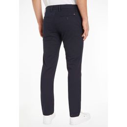 Tommy Hilfiger Herren Chinohose "Chino Bleecker 1985 PIMA CO", blau, Gr. 38, Twill, Obermaterial: 96% Baumwolle, 4% Elasthan, Hosen