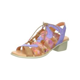 Think! THINK Damen Riemchensandale "Think Sandalen Leder", Gr. 43, bunt, Leder, Schuhe