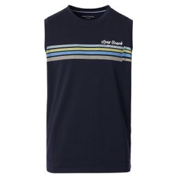 Casamoda Herren Tanktop "Casamoda Tanktop Print", blau, Gr. XL, 100% Baumwolle, Tops