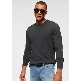 Jack & Jones JACK & JONES Herren Rundhalspullover "JJEBASIC KNIT CREW NECK NOOS", grau, Gr. XL, Strick, Obermaterial: 100% Baumwolle, Pullover, Baumwolle, regular