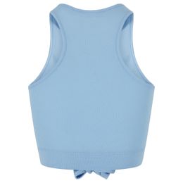 Urban Classics Damen Muskelshirt "Urban Classics Damen Ladies Cropped Knot Top"balticblau, Gr. XL, unifarben, 95% Baumwolle, 5% Elasthan, Shirts