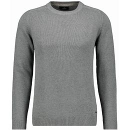 Ragman Herren Rundhalspullover, grau, Gr. XXXL, Strick, 100% Baumwolle, Pullover