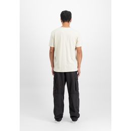 Herren T-Shirt "Alpha Label T-Shirt PP", wei&szlig;, Gr. L, Alpha Industries, Obermaterial: 100% Baumwolle, Shirts