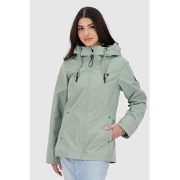 alife and kickin ALIFE & KICKIN Damen Outdoorjacke "LilouAKA", gr&uuml;n, Gr. S, unifarben, Web, Obermaterial: 100% Polyester, Jacken, leichte, taillierte &Uuml;bergangsjacke