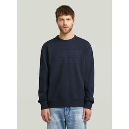 G-Star Raw G-STAR Herren Longpullover "Text Graphic Sweatshirt"salute, Gr. L, Obermaterial: 100% Baumwolle, Pullover