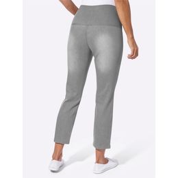 Casual Looks Damen 7/8-Jeanslight grau, denim, Gr. 44, unifarben, 81% Baumwolle, 17% Polyester, 2% Elasthan, Jeans