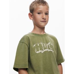 Desigual T-Shirt 'Hulk ' Jungen Gr&ouml;&szlig;e 134/140 oliv / wei&szlig;