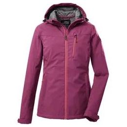 Softshelljacke Killtec "KOS 89 WMN SFTSHLL JCKT", Damen, Gr. 40, pink, Oberseite: 100% Polyester;R&uuml;ckseite: 100% Polyester;Futter: 100% Polyester, Jacken Softshelljacke, Damen Softshelljacke: Wind-und wasserdicht, atmungsaktiv
