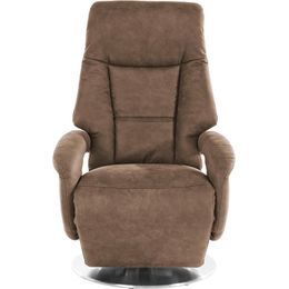 Sit & More TV-Sessel SIT & MORE "Enjoy Gr&ouml;&szlig;e L", braun (latte), B:74cm H:113cm T:77cm, Luxus-Kunstleder;NaturLEDER (echtes Rindsleder);Luxus-Microfaser (100% Polyester);Liegefl&auml;che ausgezogen: 168 cm, Sessel, Fernsehsessel, in Gr&ouml;&szlig;e L, wahlweise mit Motor und Aufstehhilfe