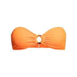 Bandeau-Bikini-Top Roxy "Color Jam", Damen, Gr. S, Cup B, orange (tangelo), Obermaterial: 93% Nylon, 7% Elasthan;, Bikini-Oberteile Bandeau-Bikini-Top