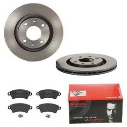 Brembo Bremsensatz-Vorderachse COATED DISC LINE / STANDARD IJDTIDD1D6 Bremsensatz, Scheibenbremse vorne rechts links innenbel&uuml;ftet 266mm f&uuml;r PEUGEOT C