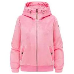 Fleecejacke Ragwear "Cousy Short Bonded", Damen, Gr. L (40), pink, Obermaterial: 91% Polyester, 9% Elasthan, Innenfutter: 94% Polyester, 6% Elasthan, gerade h&uuml;ftbedeckend, hoch geschlossener Ausschnitt, &Auml;rmel ohne &Auml;rmelschlitz elastischer Bund mit innenliegendem Gummizug, Jacken Fleecejacke, &Uuml;bergangsjacke mit kuscheligem Teddyfell-Innenfutter