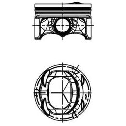 KOLBENSCHMIDT Kolben 40477600 f&uuml;r VW 03C107065AP 03C107065AP001 03C107065AP003