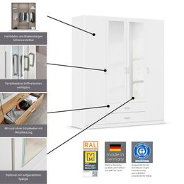 Rauch Kleiderschrank &raquo;Schrank Garderobe Ankleide GAMMA Breiten 91/136/181/226/271/315/360 cm&laquo; in 3 Ausstattungen BASIC/CLASSIC/PREMIUM (inkl. SOFT-