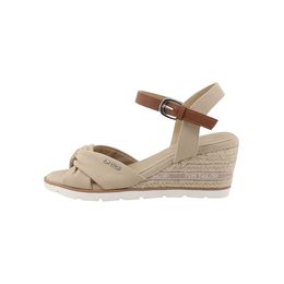 Tom Tailor Keilsandaletten in Beige - 50% | Gr&ouml;&szlig;e 37 | Damen-sandalen