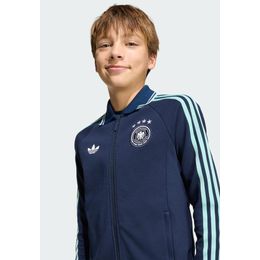 adidas Performance Sportjacke 'Germany Away Anthem Jacket' Jungen Gr&ouml;&szlig;e 116 t&uuml;rkis / nachtblau / wei&szlig;