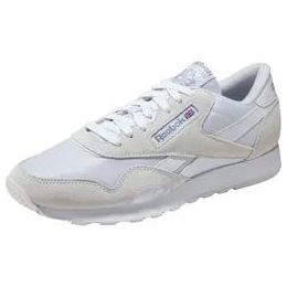 Sneaker Reebok CLASSIC "CL NYLON", Herren, Gr. 43, wei&szlig; (wei&szlig;, beige), Leder, Textil, Schuhe Sneaker