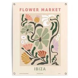 Poster Reinders "Flower Market", rosa (farbe bild(er): rosa), B:60cm H:80cm T:0,1cm, Leinwand, Bilder, Poster, Outdoor f&uuml;r Garten oder Balkon
