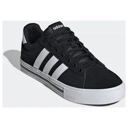 Sneaker Adidas SPORTSWEAR "DAILY 4.0", Damen, Gr. 45, schwarz-wei&szlig; (core schwarz, ftwr wei&szlig;, ftwr wei&szlig;), Leder, Synthetik, Schuhe Sneaker