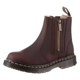 Chelseaboots Dr. Martens "2976 Alyson", Damen, Gr. 37, rot (rotbraun), Leder, unifarben, Schuhe Chelseaboots, Chunky Boots, Plateau Schuh, Boots mit Blockabsatz