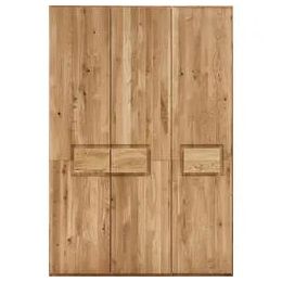Kleiderschrank Home Affaire "Ambroise aus Wildeiche, erh&auml;ltlich in verschiedenen Breiten", braun (wildeiche), B:152cm H:223cm T:62cm, Massivholz, Schr&auml;nke, Kleiderschrank, Massivholz-Kleiderschrank, im 50 cm Raster planbar