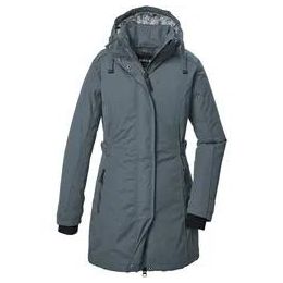 Parka "GW 70 WMN PRK", Damen, Gr. 36, blau (graublau), Obermaterial: 88% Polyester, 12% Baumwolle;Futter: 100% Polyester;F&uuml;llung: 100% Polyester, G.I.G.A. DX BY KILLTEC, Jacken Parka, Wind- und wasserdichter Damenparka, atmungsaktiv, mit Fleece.