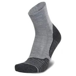 Arbeitssocken Meindl "Socke Merino light MT3", Herren, Gr. 45, grau, Obermaterial: 46% Polyamid PA. 38% Wolle mw. 13% Polypropylen PP. 3% Elasthan EL., Socken