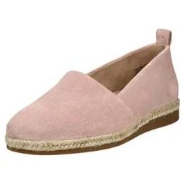 Espadrille Paul Green "Paul Green Halbschuhe Veloursleder", Damen, Gr. 42, rose, Veloursleder, Schuhe Espadrille