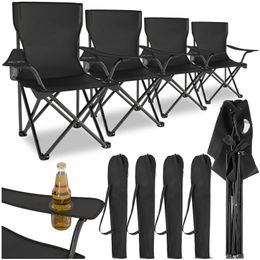 TecTake&reg; Set Campingstuhl, faltbar, geringes Gewicht, 80 x 48 x 84,5 cm