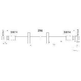 ATE Bremsschlauch 24.5170-0296.3 vorne rechts links f&uuml;r VAG 861611707B 861611707A 861611707C