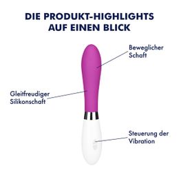 EIS Klassischer Silikon Vibrator, 20 cm