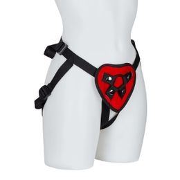 Red Heart Strap-On Harness
